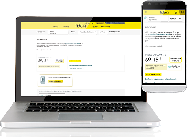 Gérez vos services Fido | Mon compte | Fido